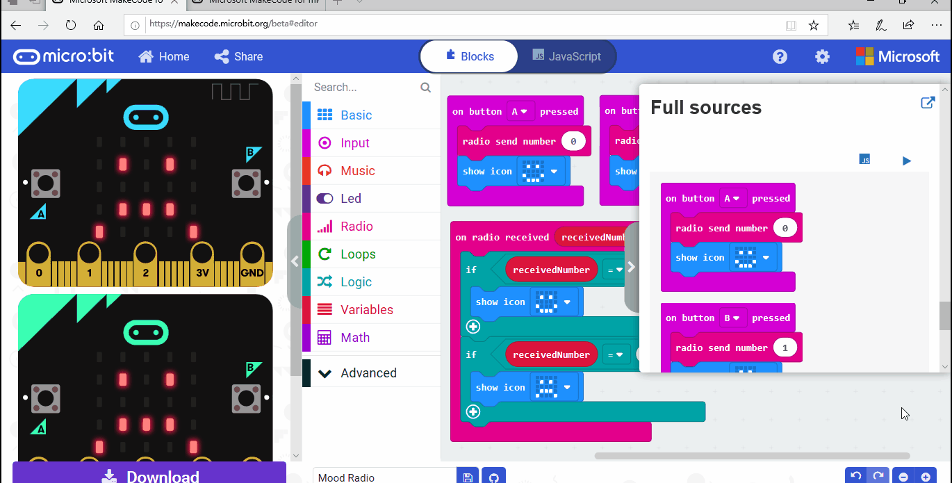 The result isn't complete on Mood Radio · Issue #2628 · microsoft/pxt ...