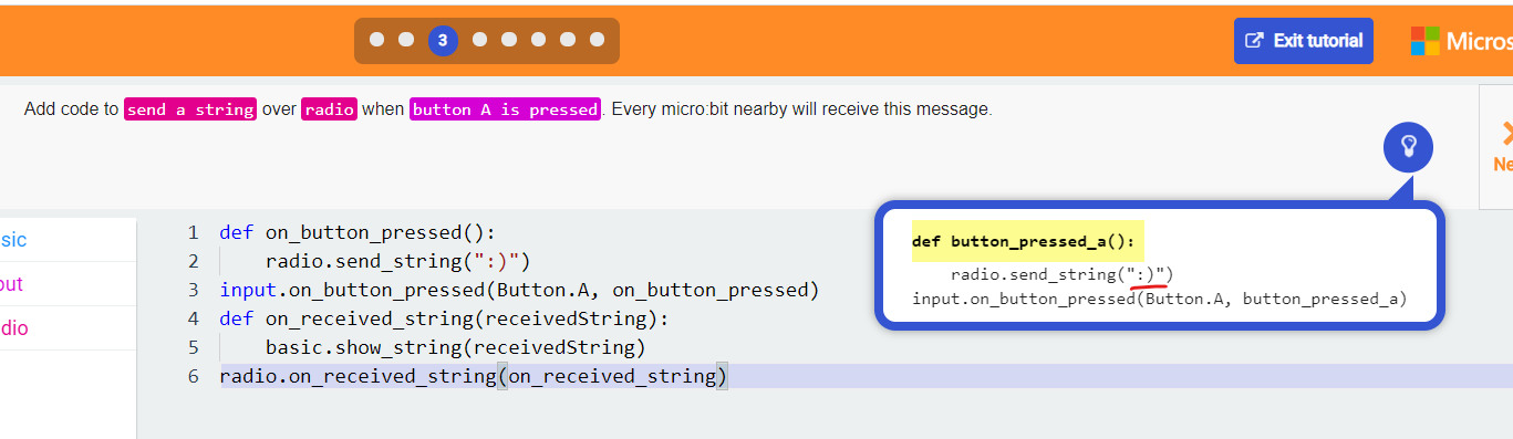 Hint And Instruction Are Inconsistent · Issue 2763 · Microsoftpxt Microbit · Github