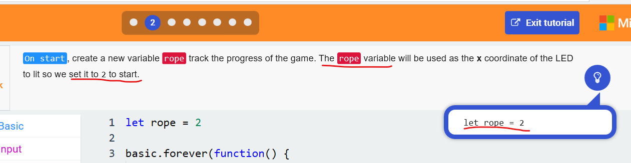 Confused about the value of the rope variable · Issue #2883 · microsoft/pxt-microbit · GitHub