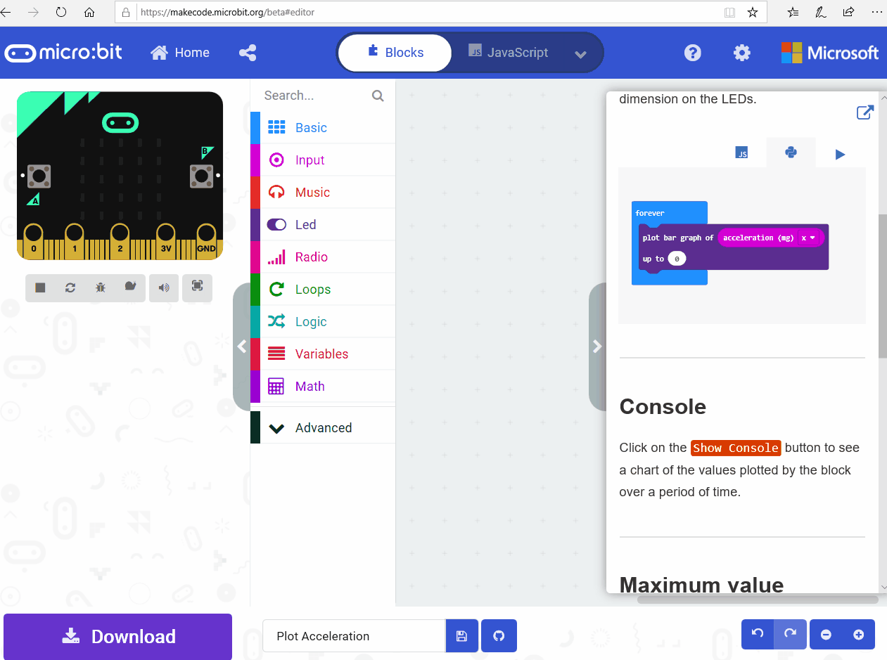 Code grayed out when selected JavaScript editor · Issue #2890 · microsoft/pxt-microbit · GitHub
