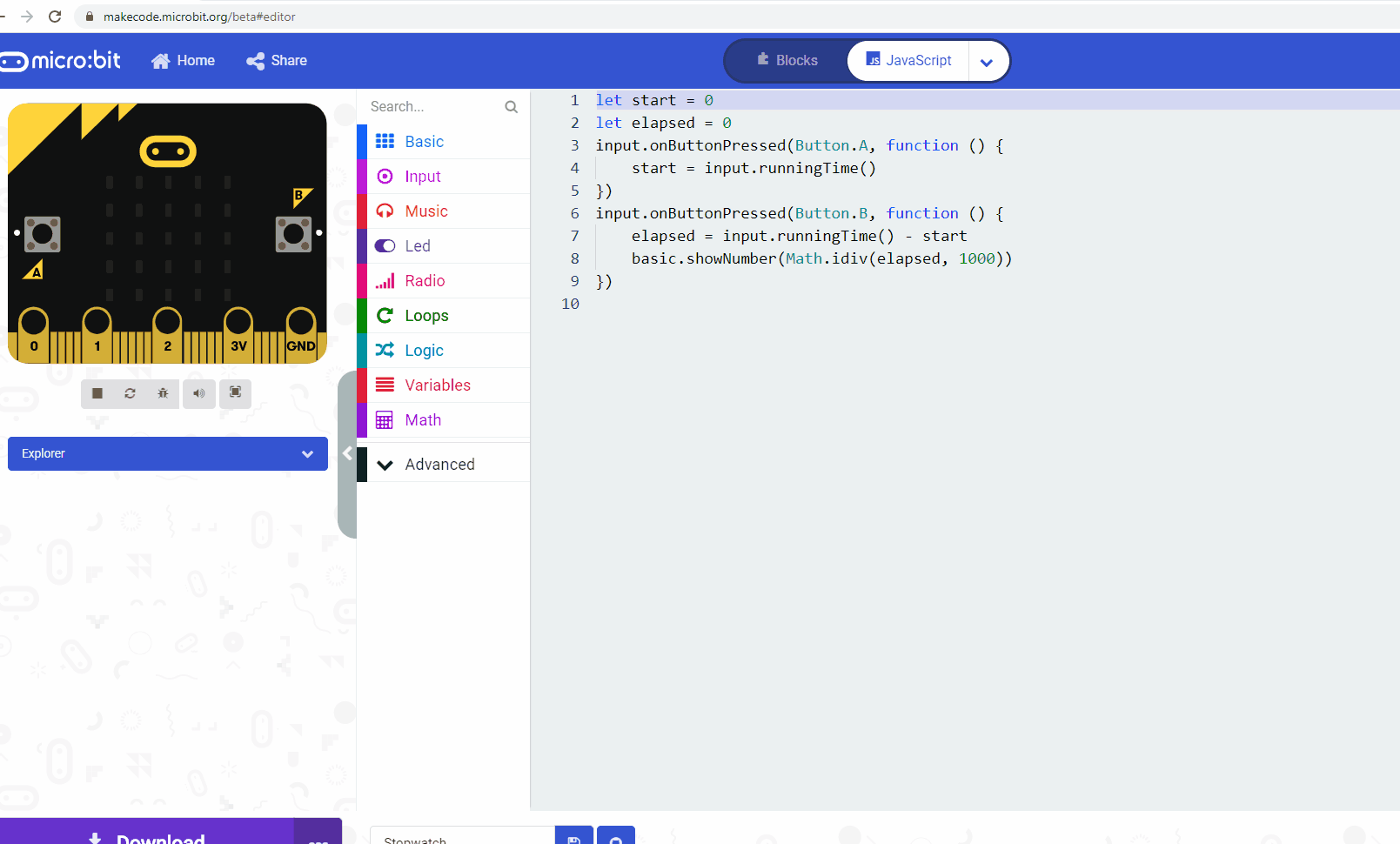 No help for idiv in Python & JS when right-click · Issue #3097 · microsoft/pxt-microbit · GitHub