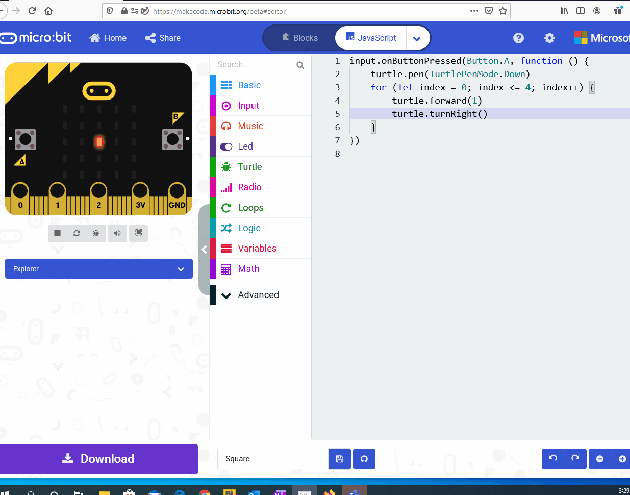 No help for turtle in Python & JS when right-click · Issue #3140 · microsoft/pxt-microbit · GitHub