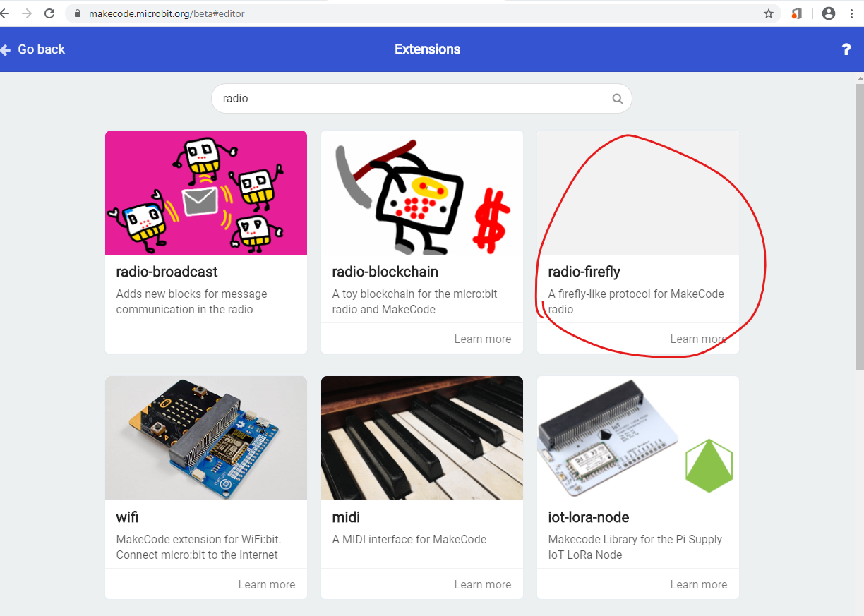 No image on 'radio-firefly' extensions · Issue #3226 · microsoft/pxt-microbit · GitHub