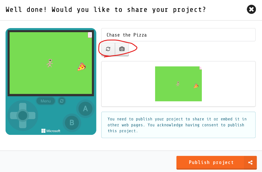 iPad: "Publish project" interface is different from windows in "Chase ...