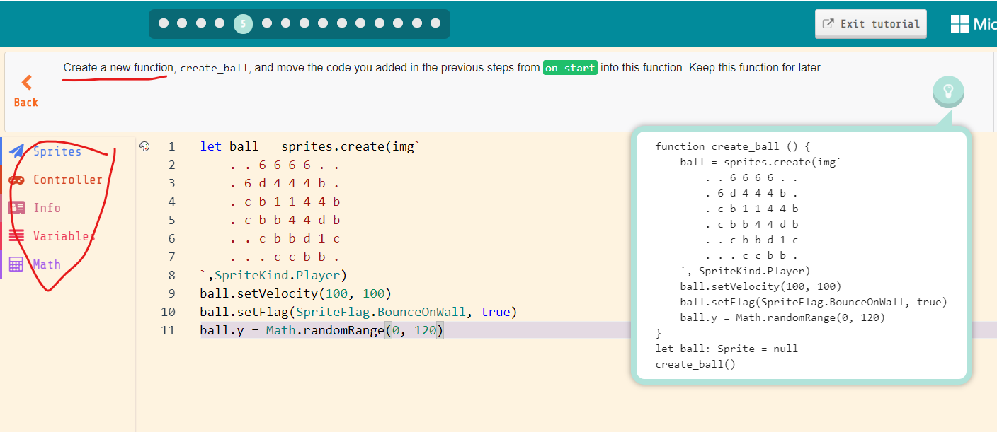 Lack of "create function" block in "Paddle!" · Issue #2160 · microsoft/pxt-arcade · GitHub