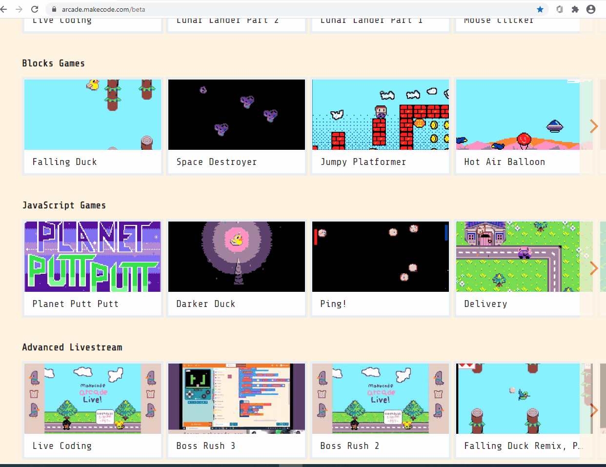 Code error in "Planet Putt Putt" · Issue #2199 · microsoft/pxt-arcade · GitHub