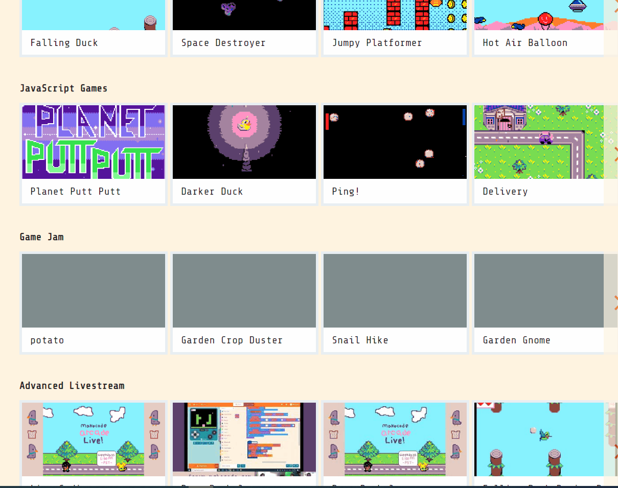 Offline app: All examples in Game Jam can't open · Issue #2416 · microsoft/pxt-arcade · GitHub