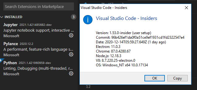 The error "Python 3.9.0 64-bit ('newEnv') requires ipykernel to be installed" always pops up ...