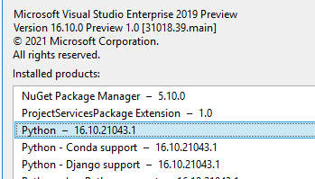 An error message pops up when unload project. · Issue #6393 · microsoft/PTVS · GitHub