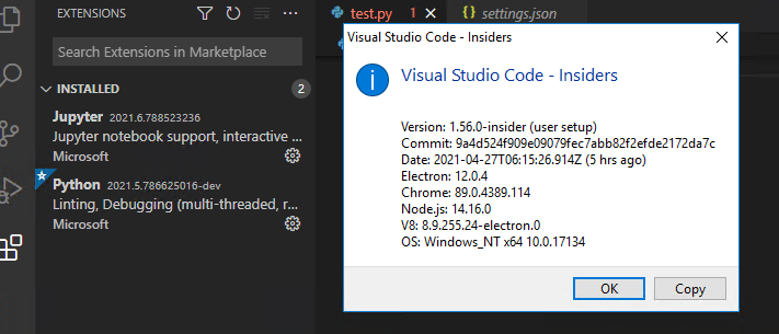 No more prompt to install a linter in 2021.4 · Issue #16027 · microsoft/vscode-python · GitHub
