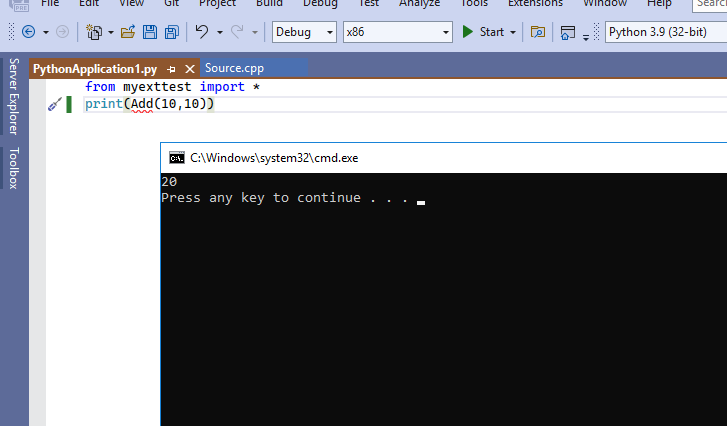 The method "Add" is prompted not defined when create a C++ extension for Python. · Issue #6679 ...