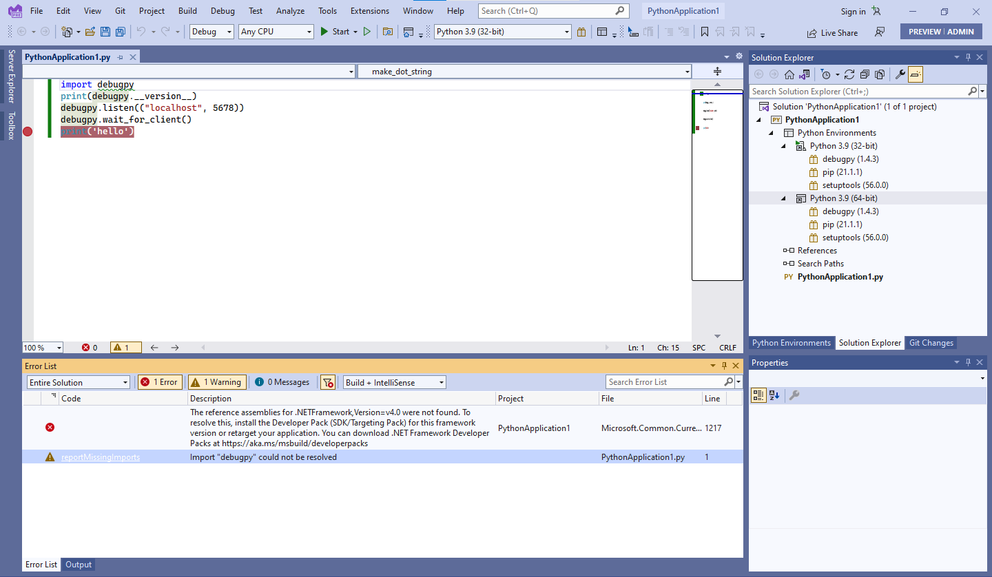 reportMissingModuleSource: Even if the module is successfully installed, a warning will still be ...