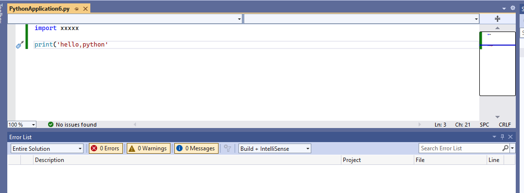 Error List doesn't display errors or warnings · Issue #7051 · microsoft/PTVS · GitHub