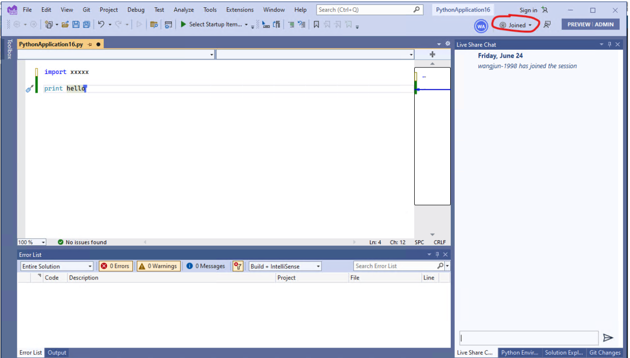 Live Share Error List Doesn T Display Errors Or Warnings In Vs Client · Issue 7058 · Microsoft