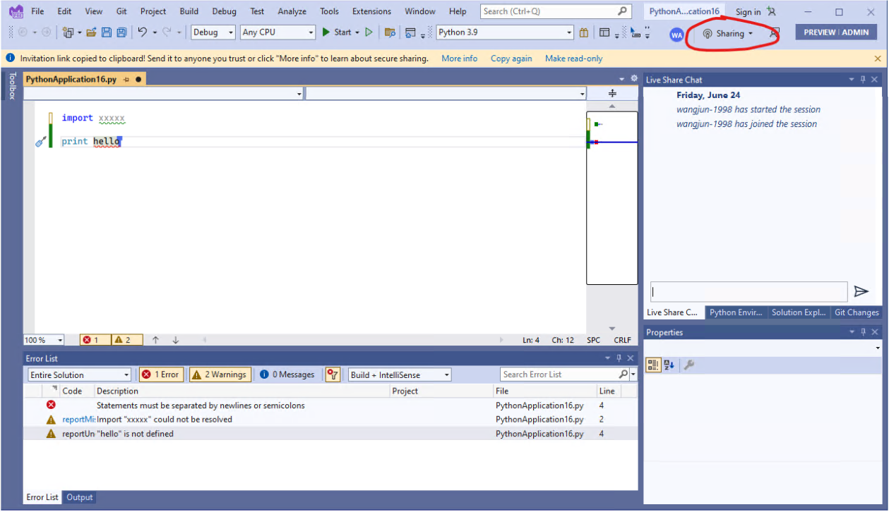 Live Share: Error List doesn't display errors or warnings in VS client · Issue #7058 · microsoft ...