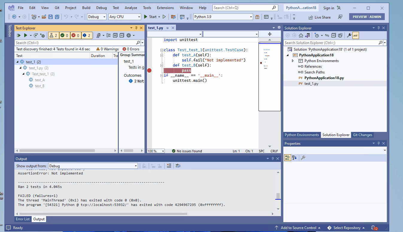 Why The Test Results Of Te And Se Are Different With An Execption · Issue 7060 · Microsoftptvs 