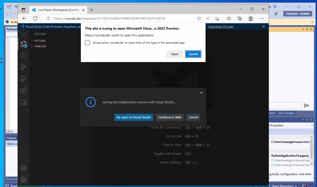 LiveShare: The client can't join Live Share session successfully ...