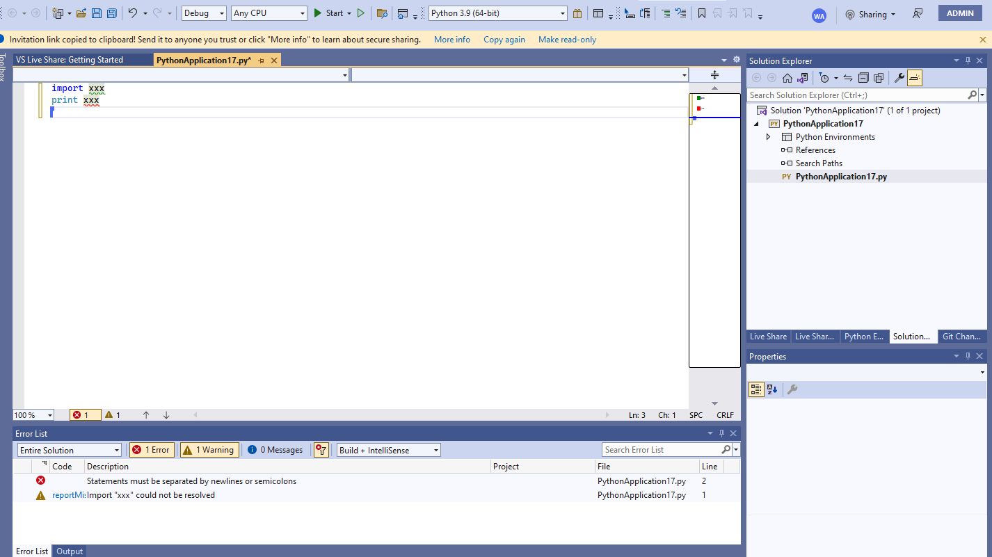 Live Share Error List Doesn T Display Errors Or Warnings In Vs Client · Issue 7376 · Microsoft