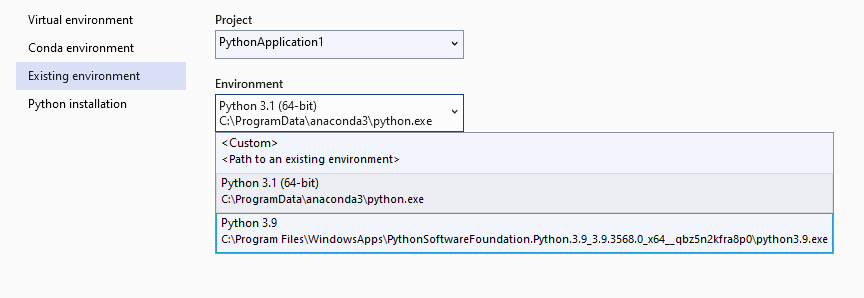 Anaconda displays incorrectly in environment list · Issue #7461 · microsoft/PTVS · GitHub