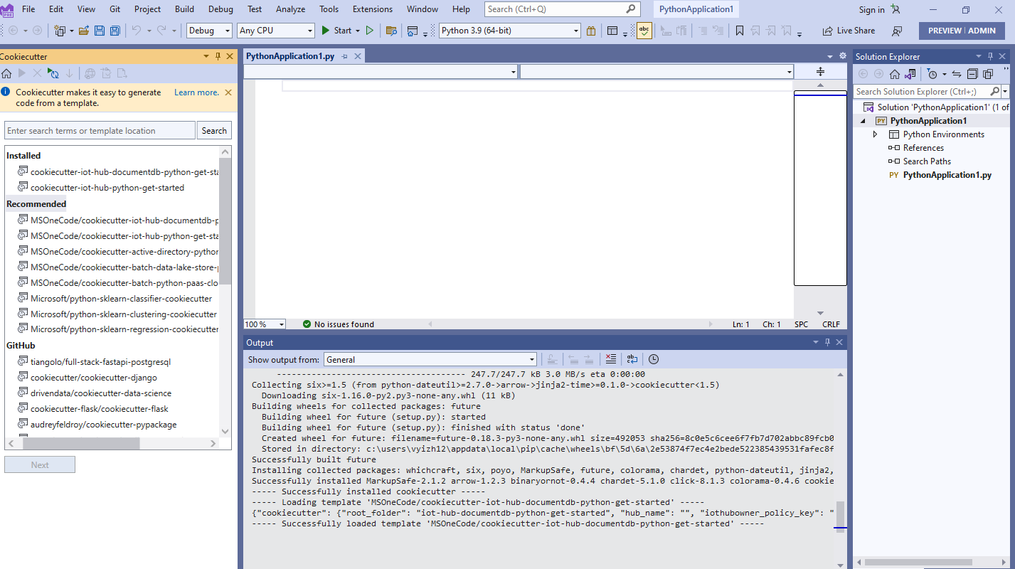 Failed to load the template when use the python installed from Microsoft Store. · Issue #7518 ...