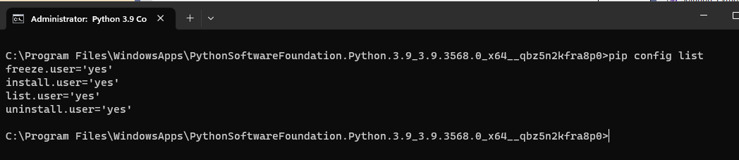 Failed to load the template when use the python installed from Microsoft Store. · Issue #7518 ...