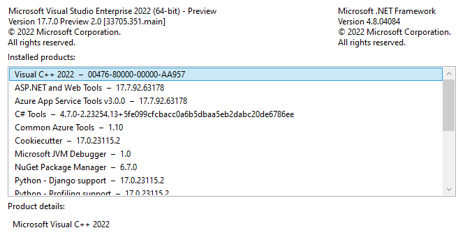 Feature is currently unavailable due to an internal error · Issue #7576 · microsoft/PTVS · GitHub