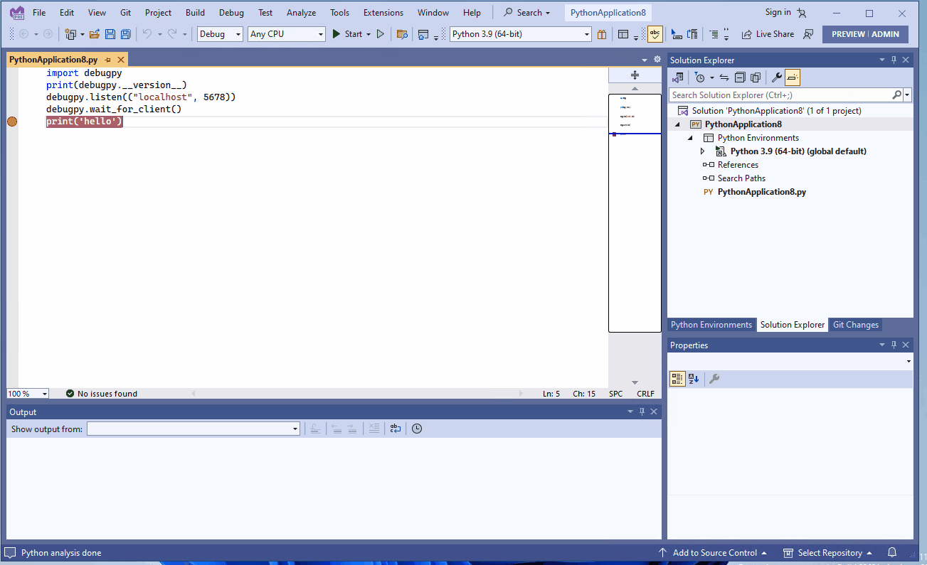 An Error Pops Up After Clicking Find When Attach To Python Remote