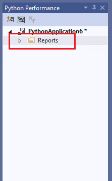 The report folder cannot be expanded on Python Performance Explorer window. · Issue #6042 ...