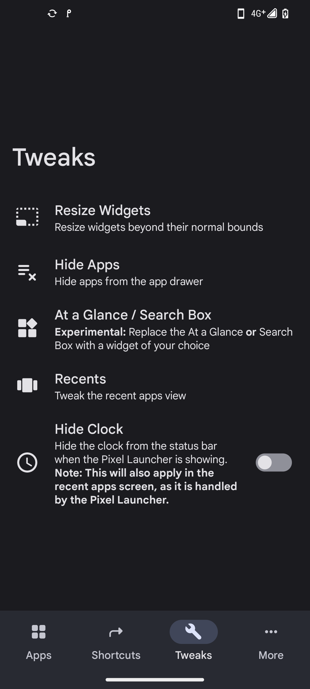 UNABLE TO UNDO HIDE CLOCK ON A13 · Issue #57 · KieronQuinn/PixelLauncherMods · GitHub