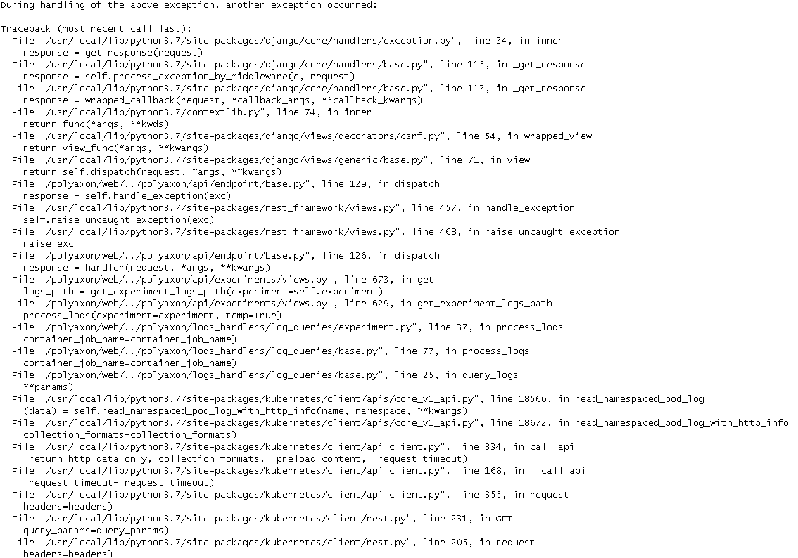 Experiment failed as zombie · Issue #881 · polyaxon/polyaxon · GitHub