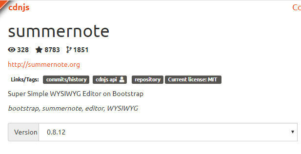 0.8.14 not available on CDN · Issue #3549 · summernote/summernote · GitHub