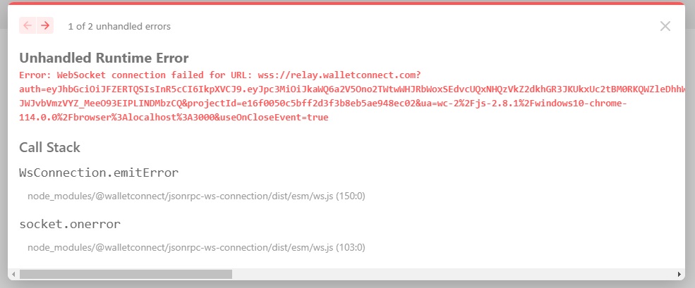 [bug] Error: Attempt to connect to relay via `transportOpen` has stalled. Retrying... · Issue ...