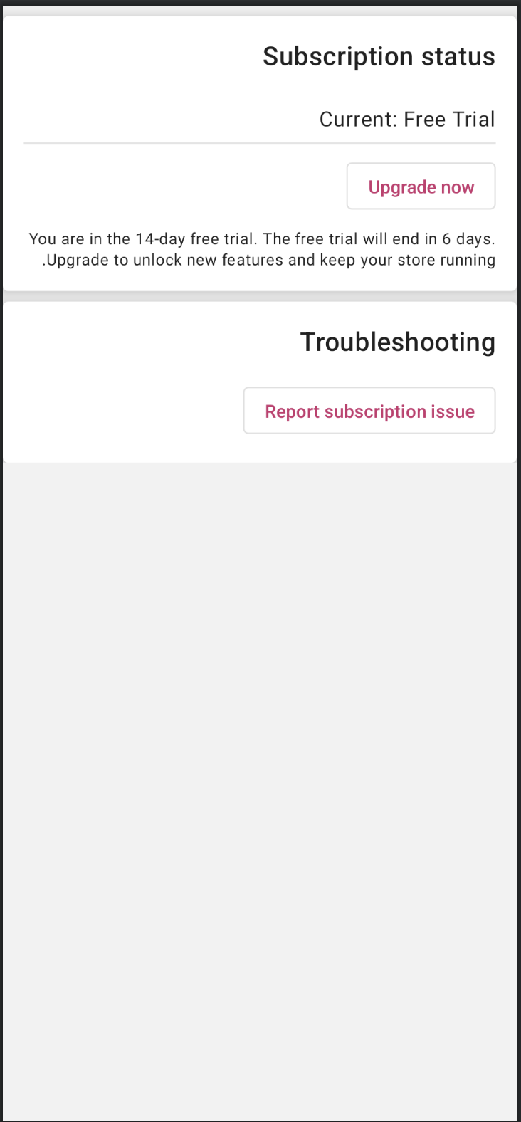 Free Trial Test Plan Request Adjust Upgrades Screen To Support Rtl 