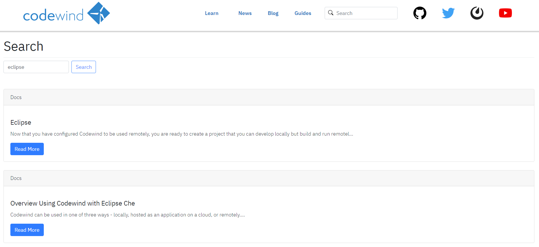 Add search to landing page docs · Issue #1786 · eclipse-archived/codewind · GitHub