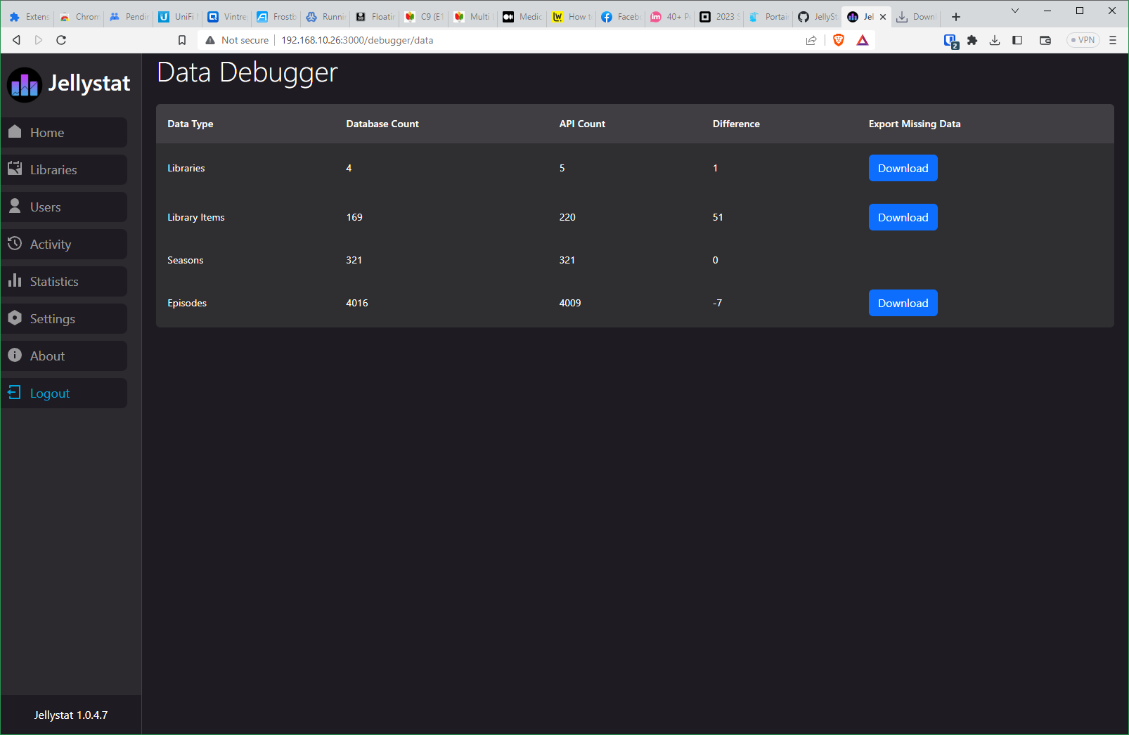 JellyStat doesn't add all items to its library · Issue #34 ...
