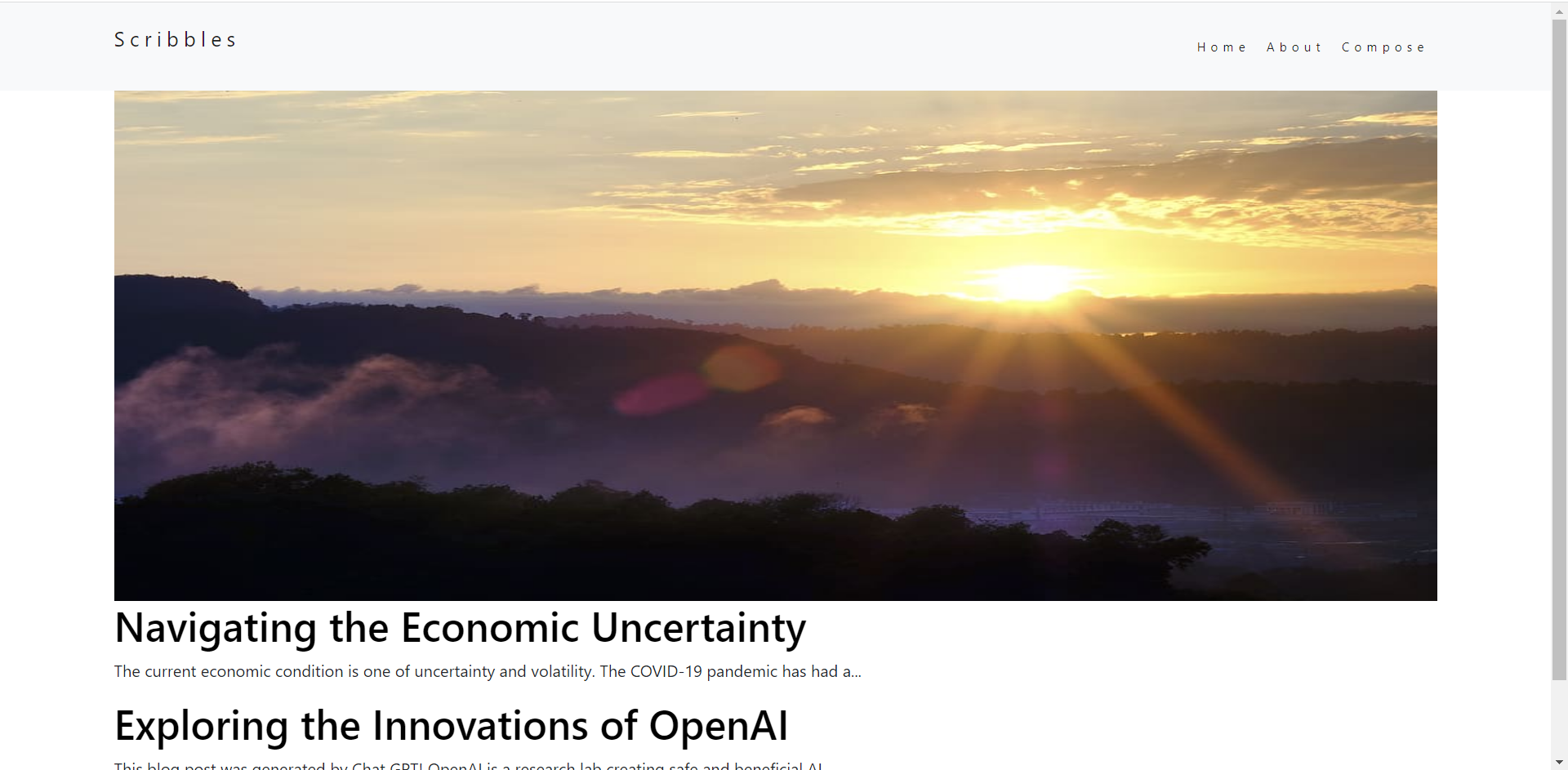 GitHub - akashcx/Scribbles: A public blog website made using Javascript and MongoDB free to use ...