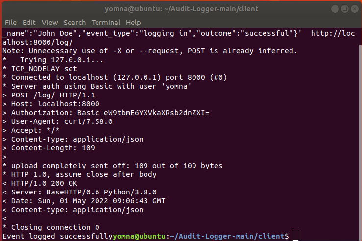 GitHub - Yomna521/Audit-Logger: Audit logging microservice that runs as ...