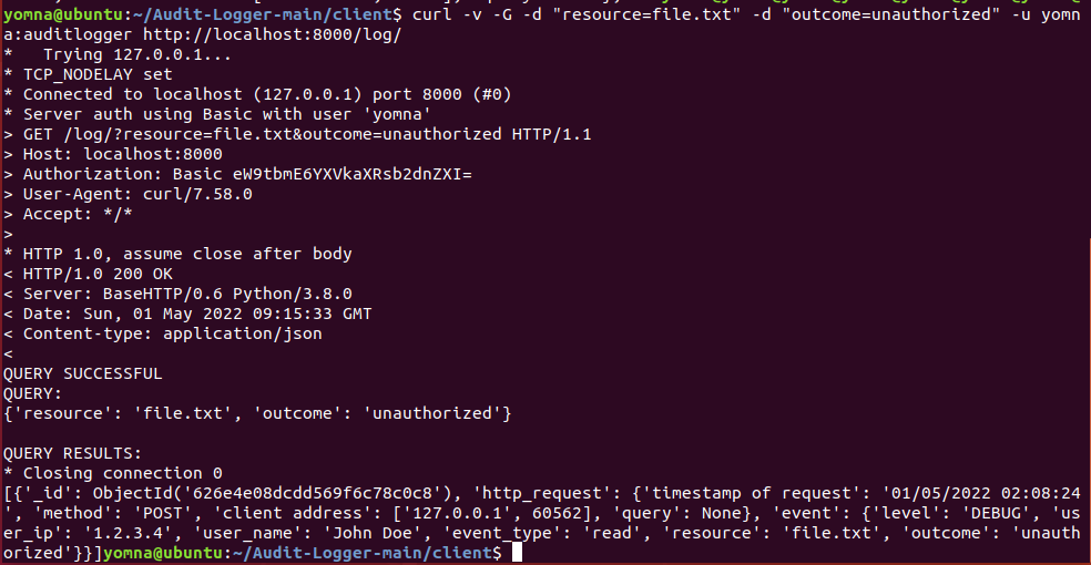 GitHub - Yomna521/Audit-Logger: Audit logging microservice that runs as ...