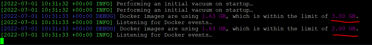 How to change the default threshold of 10 GB for the Daemon · Issue ...
