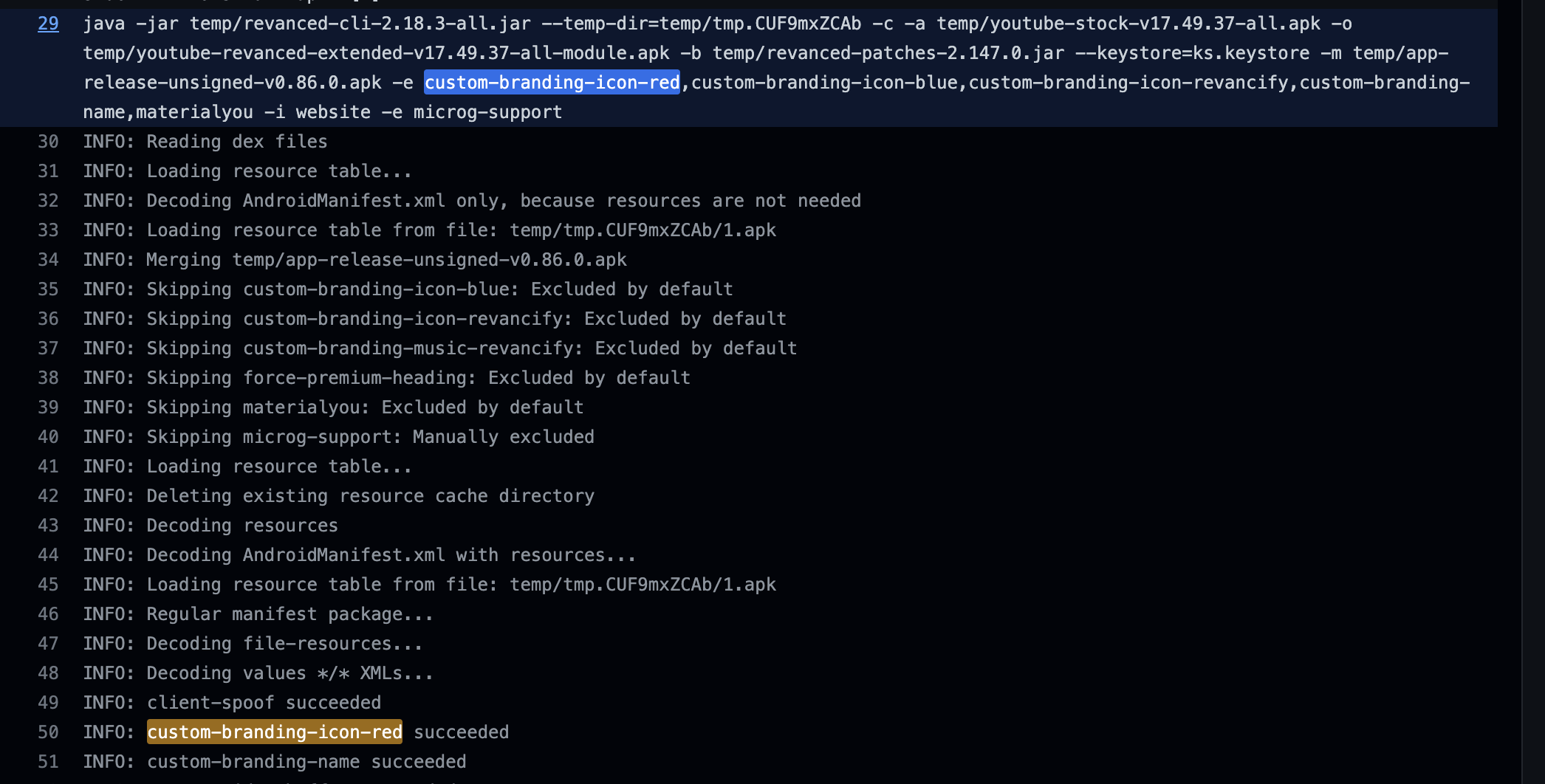 Patch Logs · Issue #121 · j-hc/revanced-magisk-module · GitHub