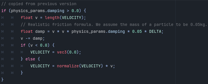 ParticleProcessMaterial ignores the value set for `particle_flag_damping_as_friction` · Issue ...