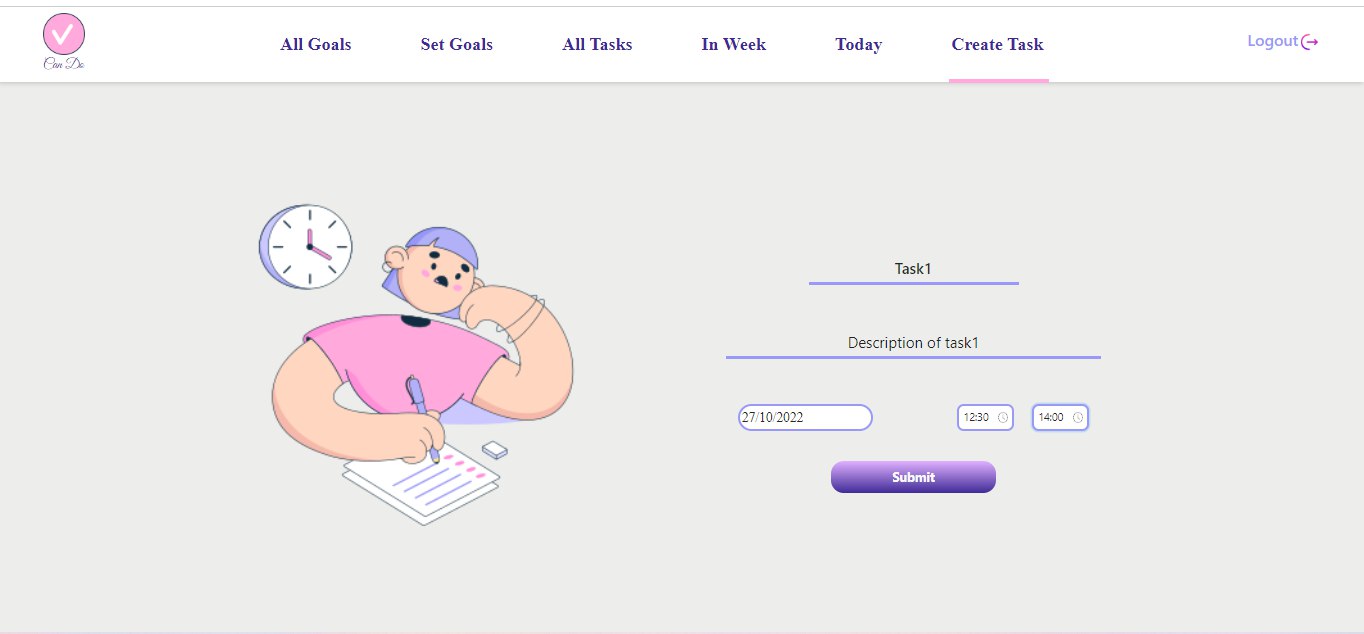 GitHub - sabahonarmand/Can-Do: This web application is for time management and goal tracking.