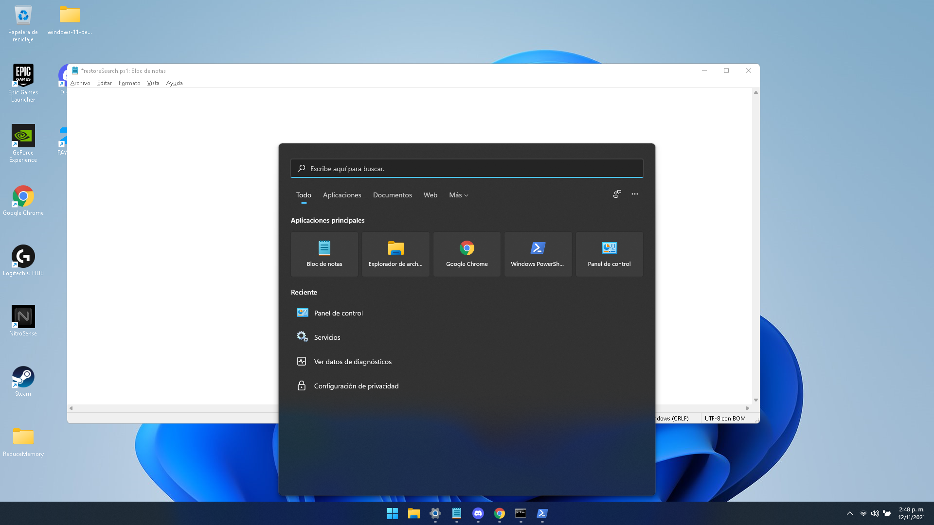 I can't type anything in any windows tab · Issue #7 · teeotsa/windows-11-debloat · GitHub