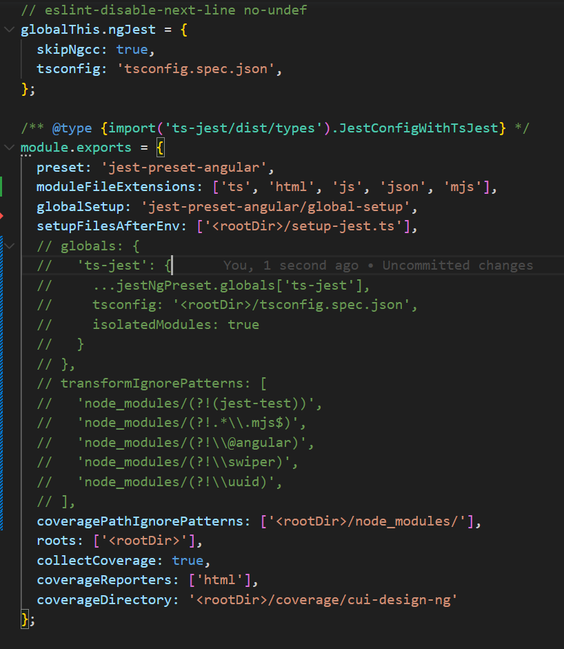 Bug Jest Encountered An Unexpected Token No Description How To Handle Angular 12 To 13 Bump 