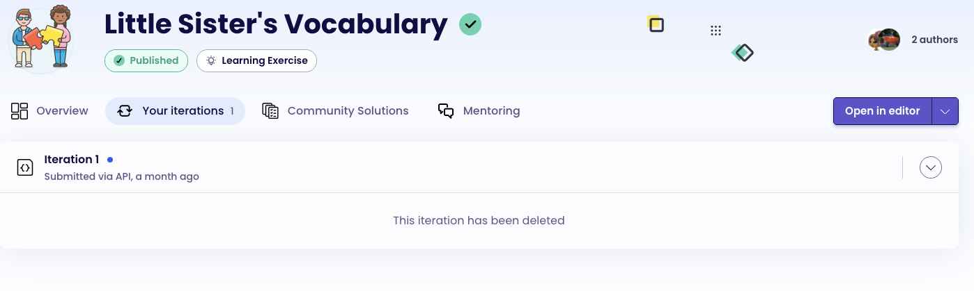 [Exercises] Deleting the Only Iteration should unpublish a solution · Issue #5909 · exercism ...