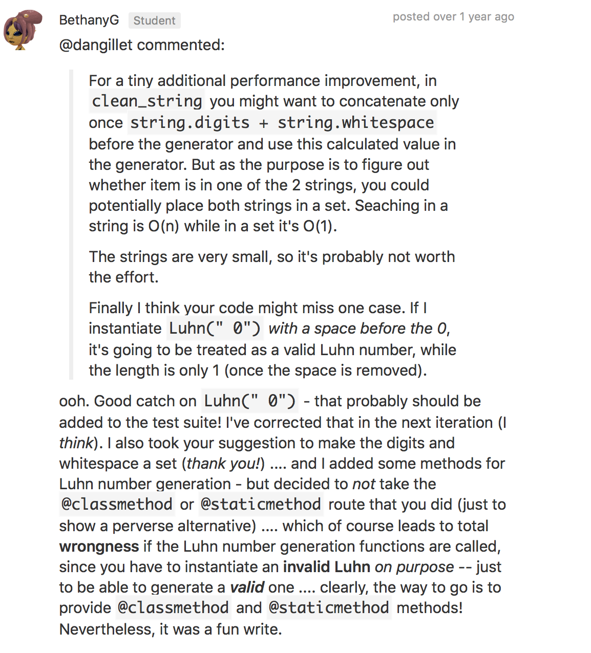 Line Height / Formatting Overlap in Exercise Comments · Issue #4640 · exercism/exercism · GitHub