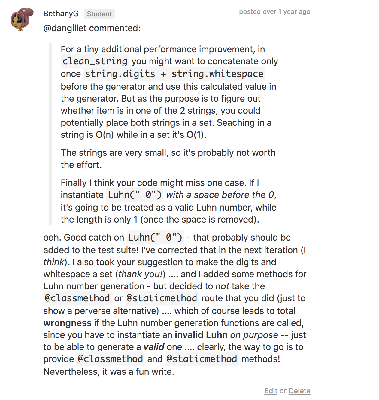 Line Height / Formatting Overlap in Exercise Comments · Issue #4640 · exercism/exercism · GitHub