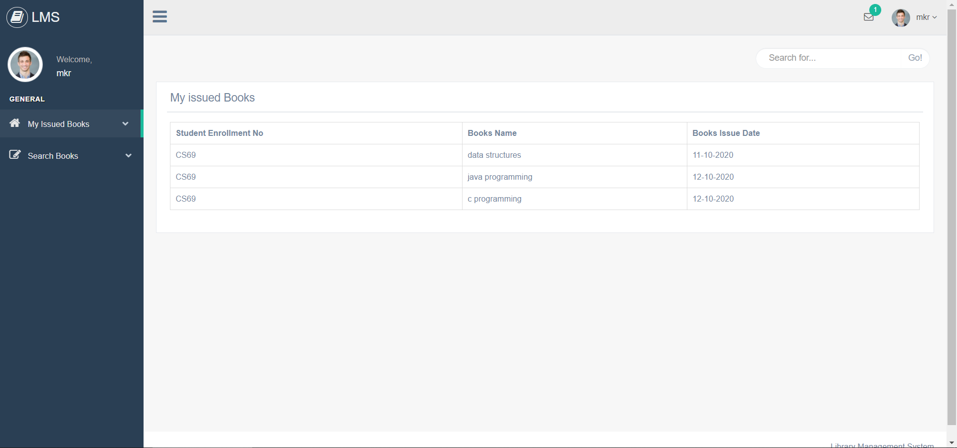 GitHub - mkr2667/Library-Management-System