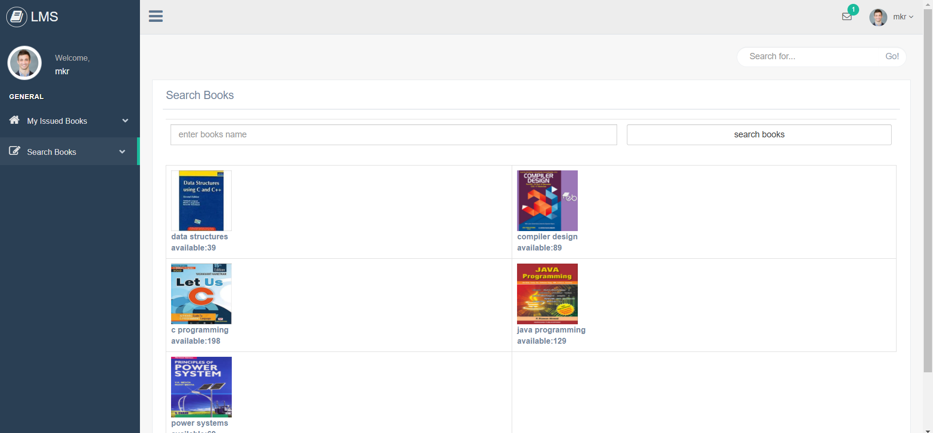 GitHub - mkr2667/Library-Management-System