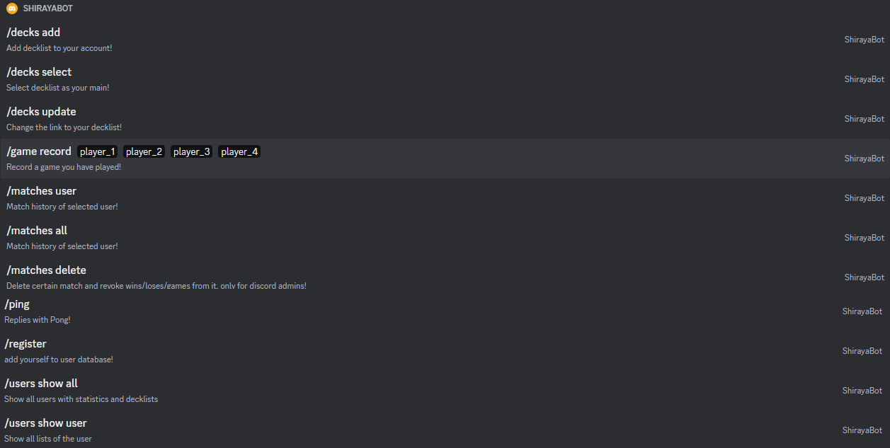 GitHub - LainonShiraya/discord_bot: Bot for storing game statistics in ...